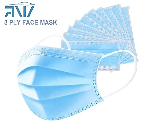 ARNV 3 - Ply Disposable Surgical Mask, Set of 50: Amazon.in: Industrial ...