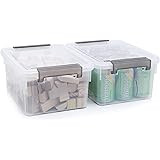 Amazon.com - Citylife 6 Packs 17 QT Plastic Storage Bins with Lids ...