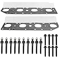 Amazon.com: Donpida Exhaust Manifold Gasket and Bolt/Strud Set ...