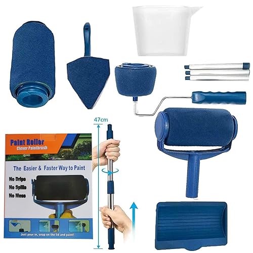Paint Roller Set with Sticks Paint Roller Pro Multifunctional DIY Wall ...