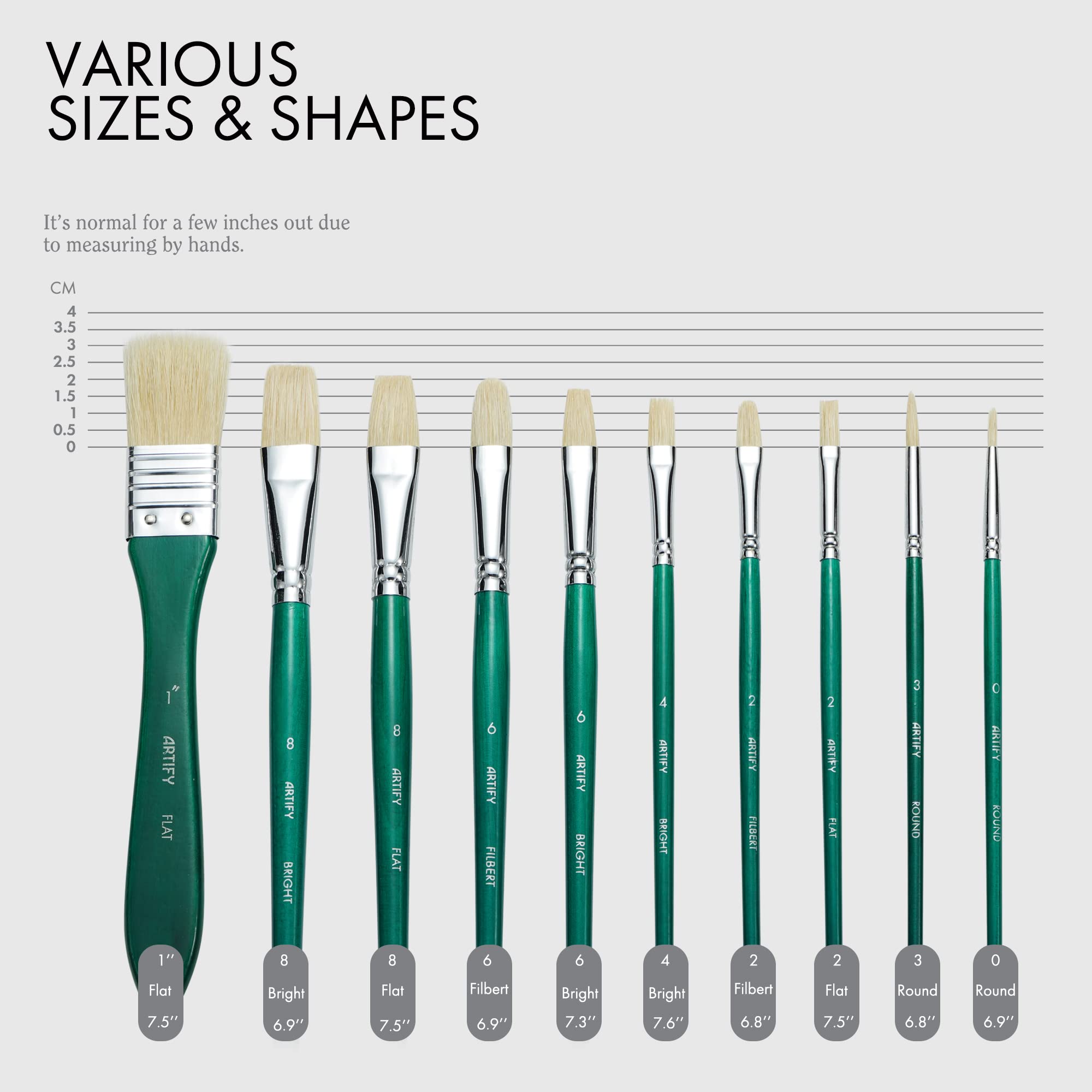 Mua ARTIFY 10 Pieces Paint Brush Set, Intermediate Series, Includes a ...