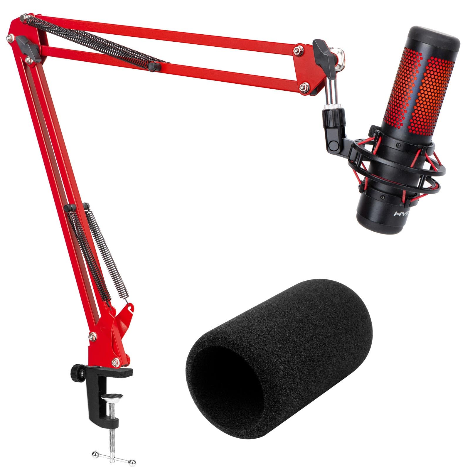 SUNMON Hyper x QuadCast Boom Arm - Upgraded Red Boom Arm for HyperX ...