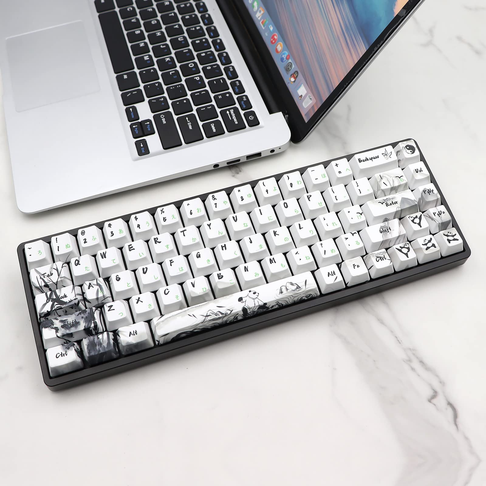 Mua JSJT Keycaps 65 Percent-Custom PBT Keycap Set Japanese Keycaps 68 ...