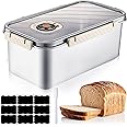 Amazon.com: Jingmore Stainless Steel Bread Box for Kitchen Countertop ...