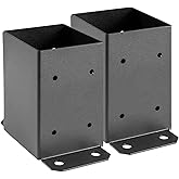 YEOOE 4x4 Post Base, Deck Post Brackets Powder Coated, Inner Size 3.5 ...