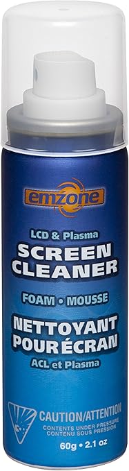 Amazon.com: emzone LCD & Plasma Screen Cleaner Foam (aerosol), 60 Grams ...