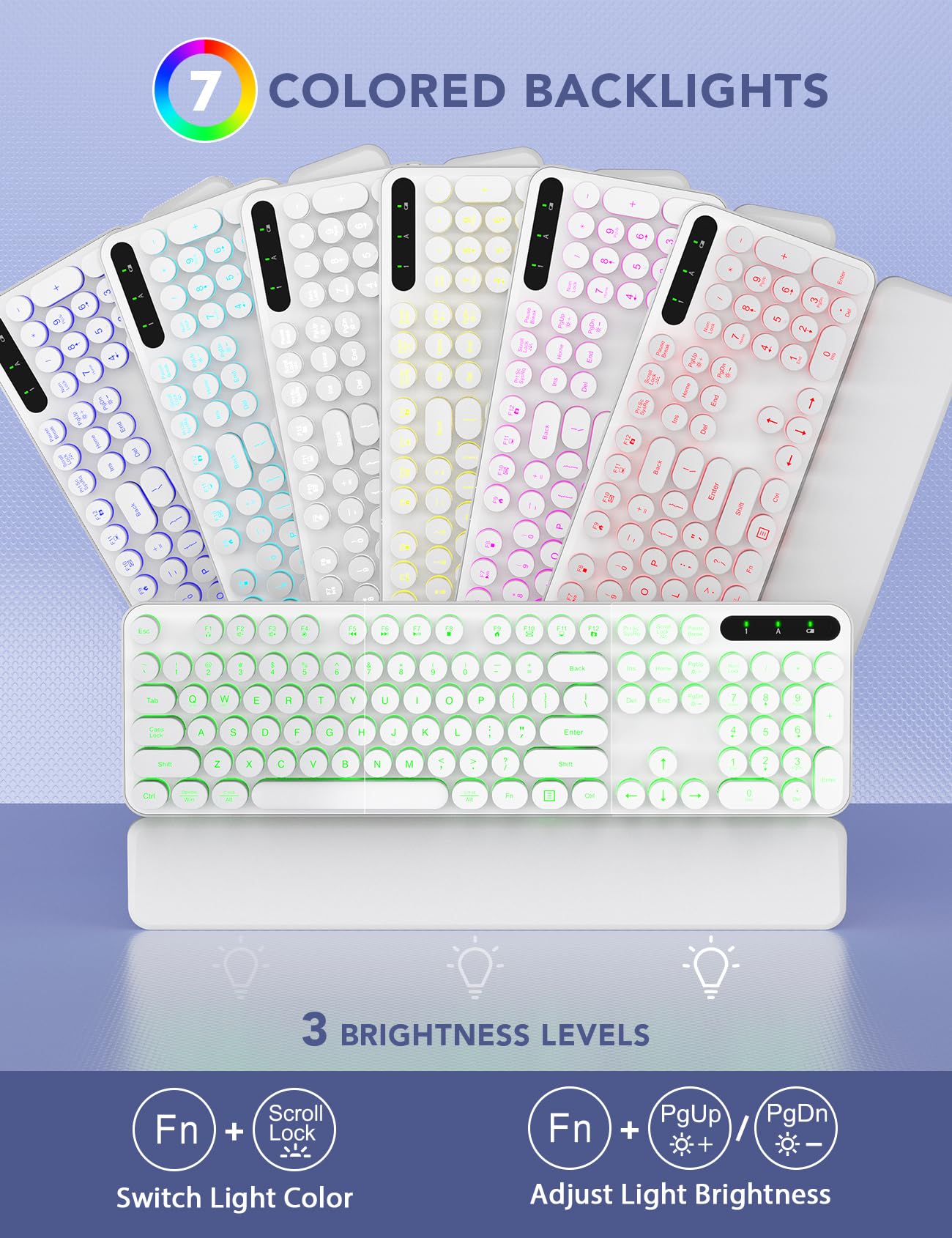 Mua Wireless Keyboard and Mouse Combo - Light Up Letters, Magnetic ...