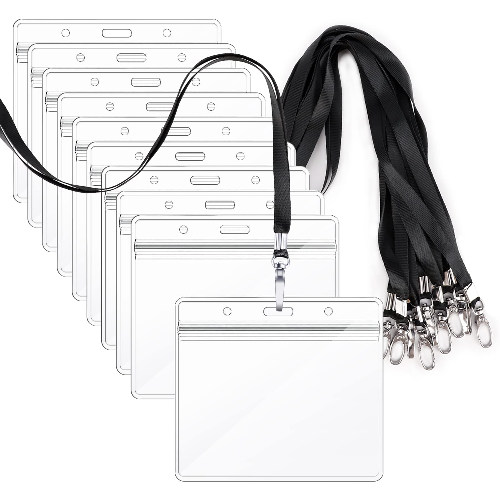 Mua Segarty Name Holder, Name Tags, 10 Cards, Horizontal Type, Black ...