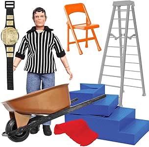 Amazon.com: Wrestling Referee & Gear Action Figure Accessory Kit for ...