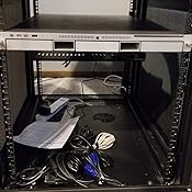 Amazon.com: NavePoint Universal 1U Rack Mount 4-Post Shelf Rail for ...