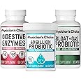 Amazon.com: Physician's CHOICE 60 Billion Probiotic 30ct + Bloat & Gas ...