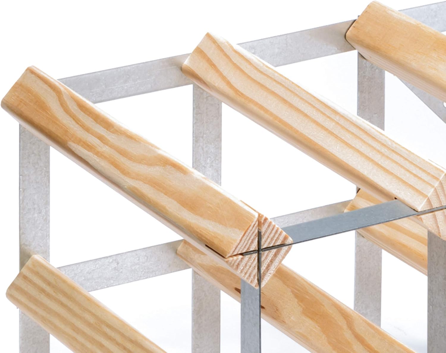 RTA 25 Bottle Traditional Wine Rack-Kit-Natural Pine (FSC), Wood, 52.3 ...