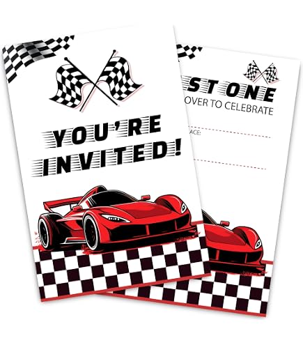 Invitaciones Para Fiesta De Carreras De Nascar