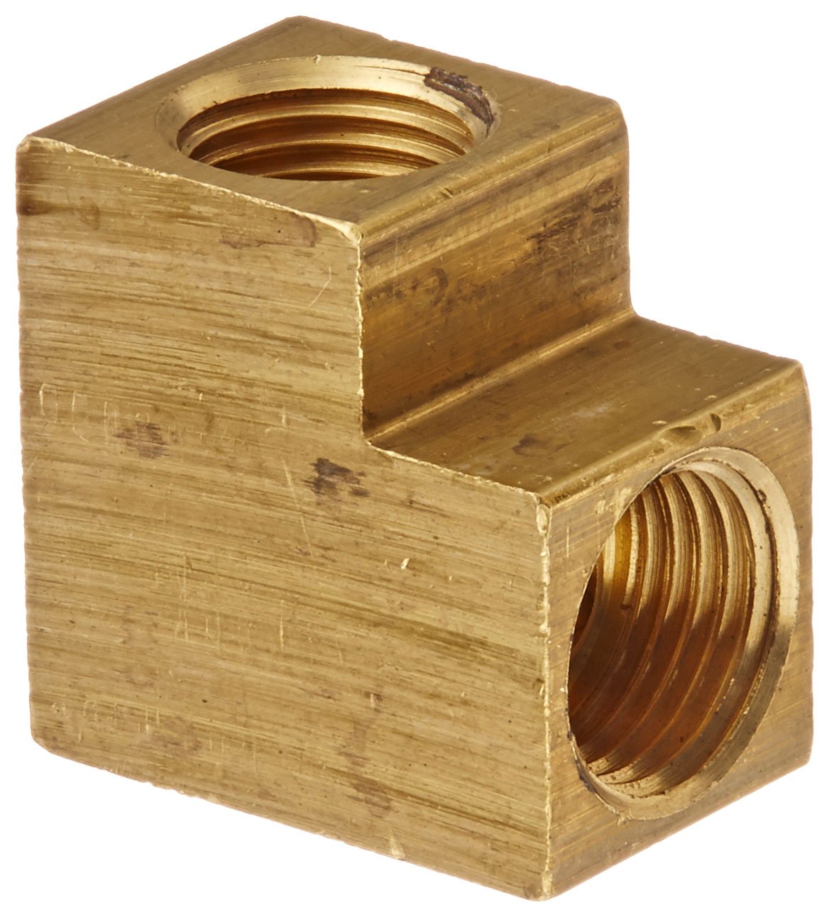 Eaton Weatherhead 452X4 Brass CA360 Inverted Flare Brass Fitting 90 eaton-weatherhead-452x4-brass-ca360-inverted-flare-brass-fitting-90