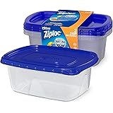 Amazon.com : Ziploc Food Storage Meal Prep Containers Reusable for ...