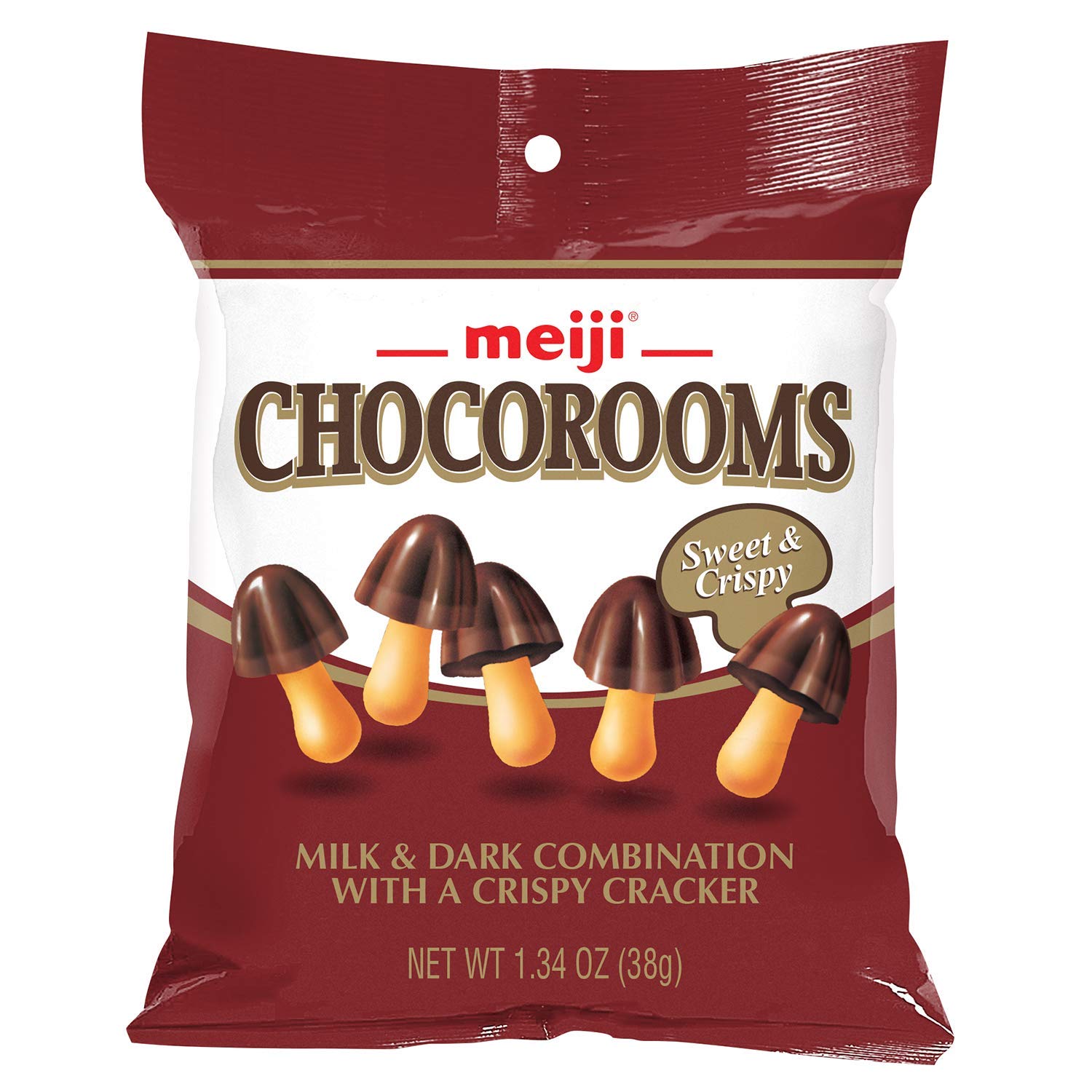 Mua Meiji Chocorooms Crispy Crackers, Milk and Dark Chocolate Combination - 1.34 oz, Pack of 8 ...
