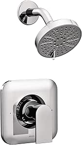 Moen T2472EP Genta Posi-Temp Pressure Balancing Eco-Performance Modern Shower Only Trim, Valve ...