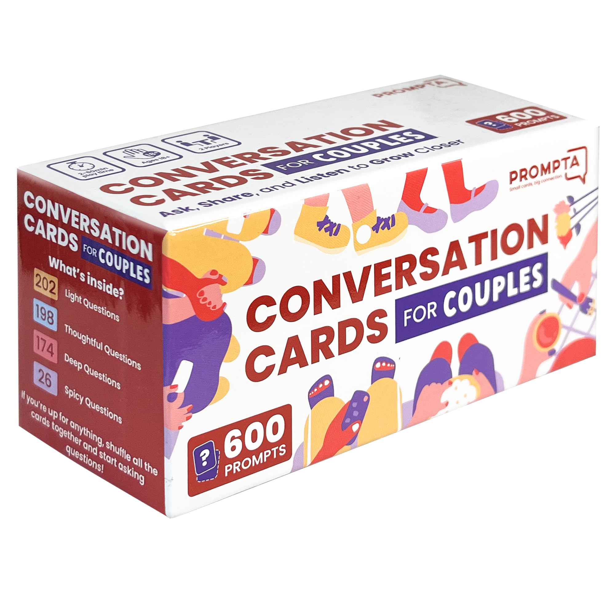 Rayliad 600 Conversation Cards for Couples - Couples Games Relationship ...