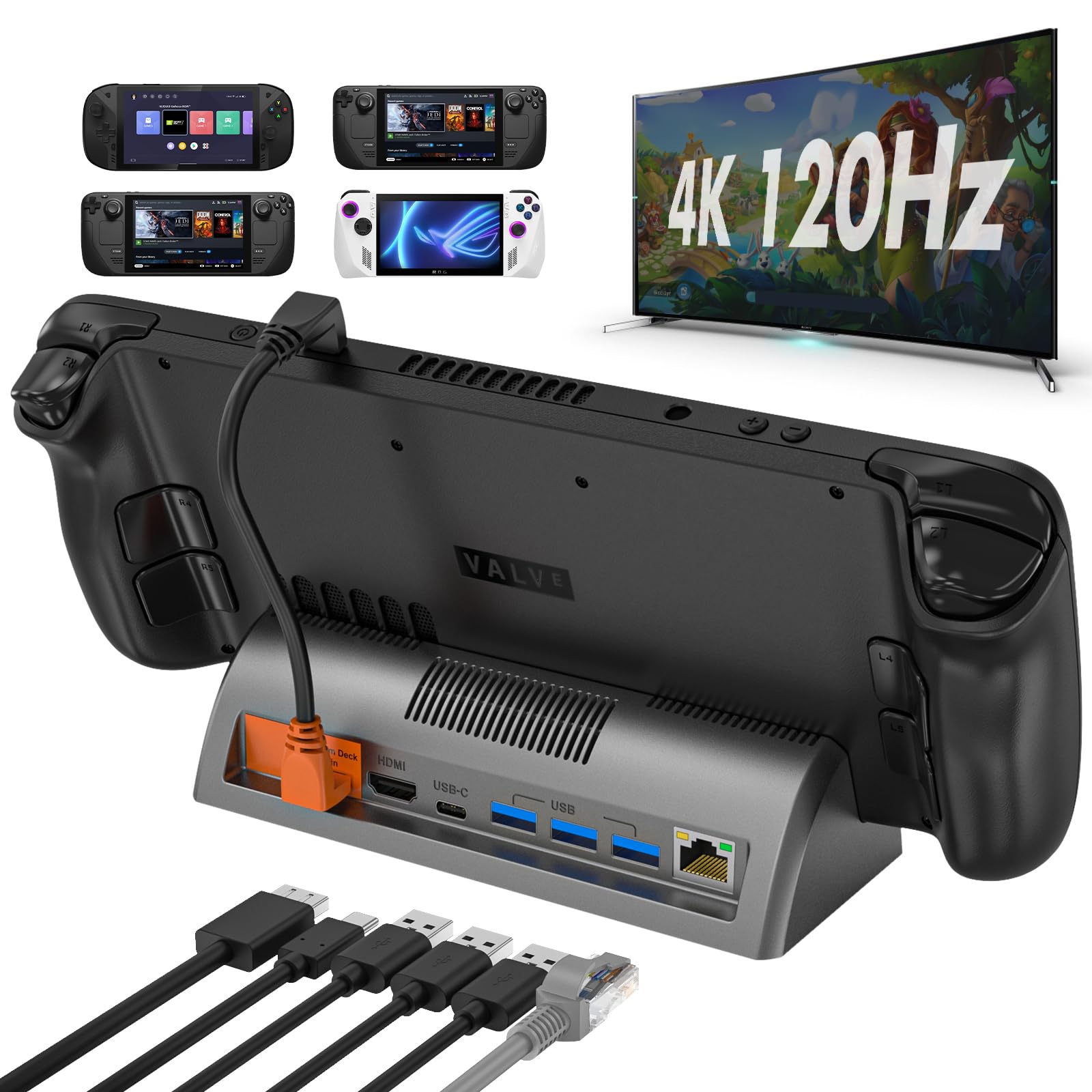RuntoGOL Docking Station for Steam Deck and Steam Deck OLED,Steam Deck ...