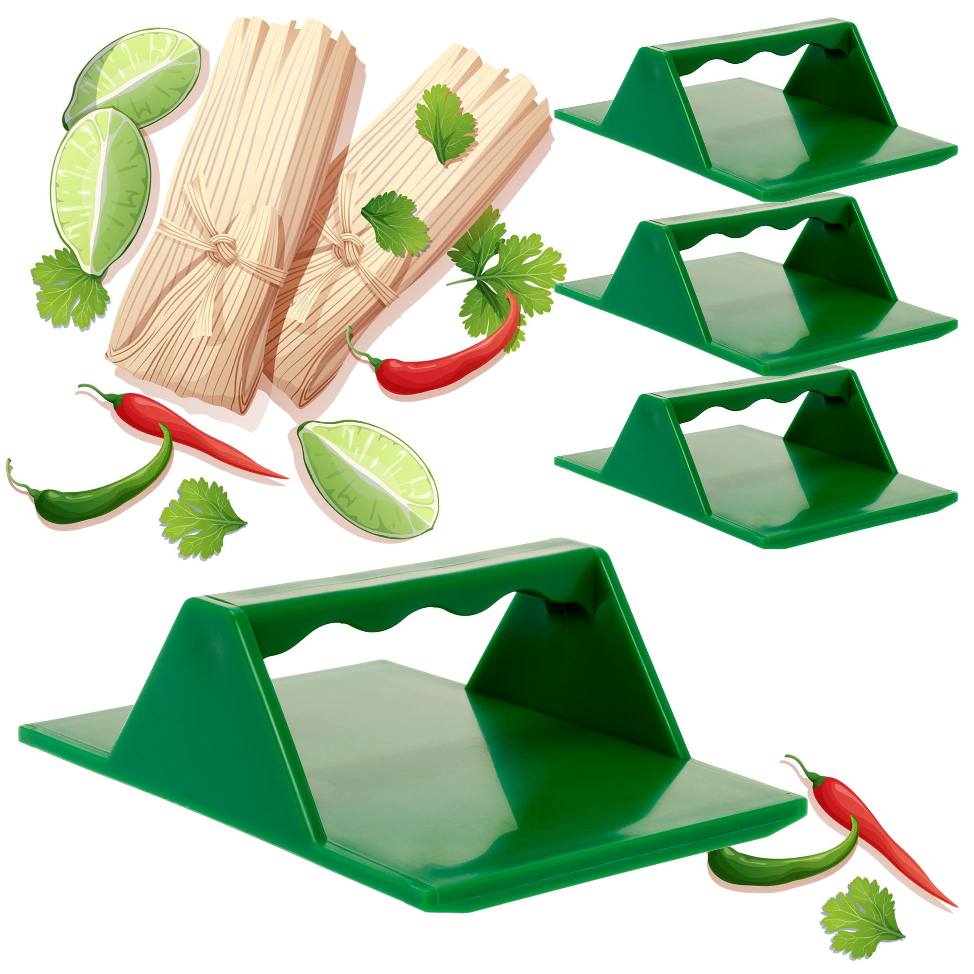 Tamale Masa Spreader Tool (4 Pack, Green) Masa Spreader for Tamales ...