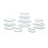 Amazon.com: GLASSLOCK 24 Piece Oven Microwave Safe Glass Food Storage ...