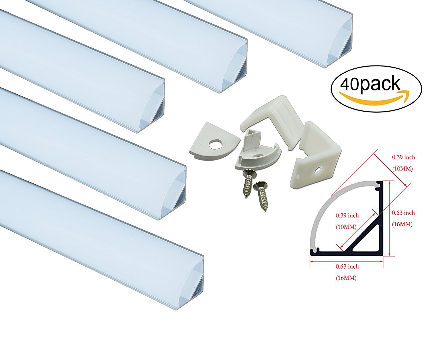 Curved Plastic Diffuser For Led Strips