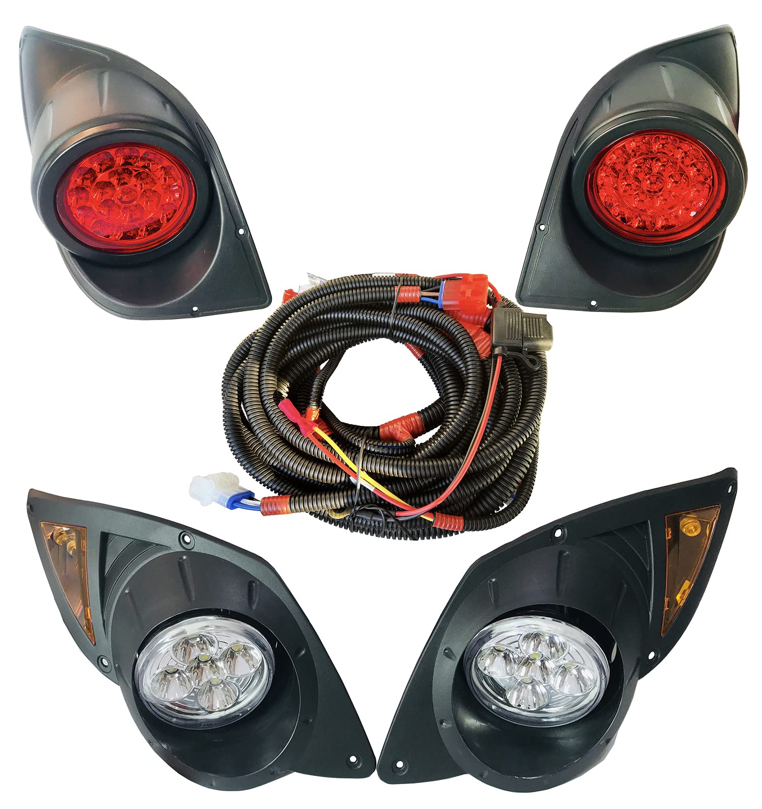 Golf Cart Compatible Yamaha LED Light Kit With LED Taillights Fits ...