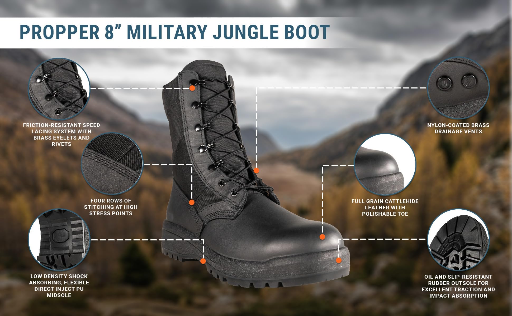 Mua Propper mens 8" Jungle Military Tactical Combat Boots trên Amazon ...