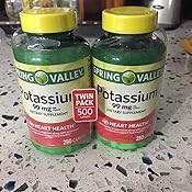 Amazon.com: Spring Valley Potassium 99 mg from Potassium Gluconate 595 ...