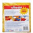 Amazon.com: Vileda All-Purpose Cloth 4+2Pcs, Powerful Cleaning, Water ...