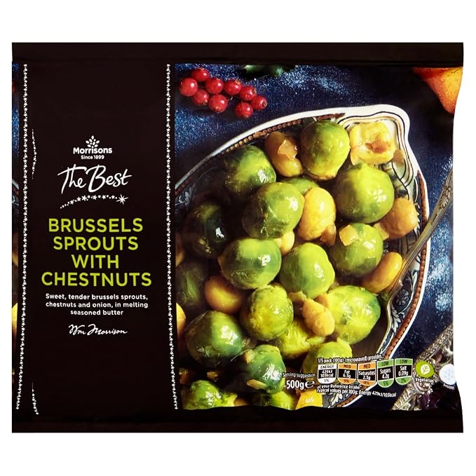 Morrisons The Best Sprouts With Chestnuts and Butter, 500g (Frozen ...