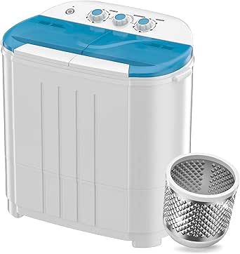 Amazon.com: Auertech Mini Washing Machine, Portable Twin Tub Washer ...