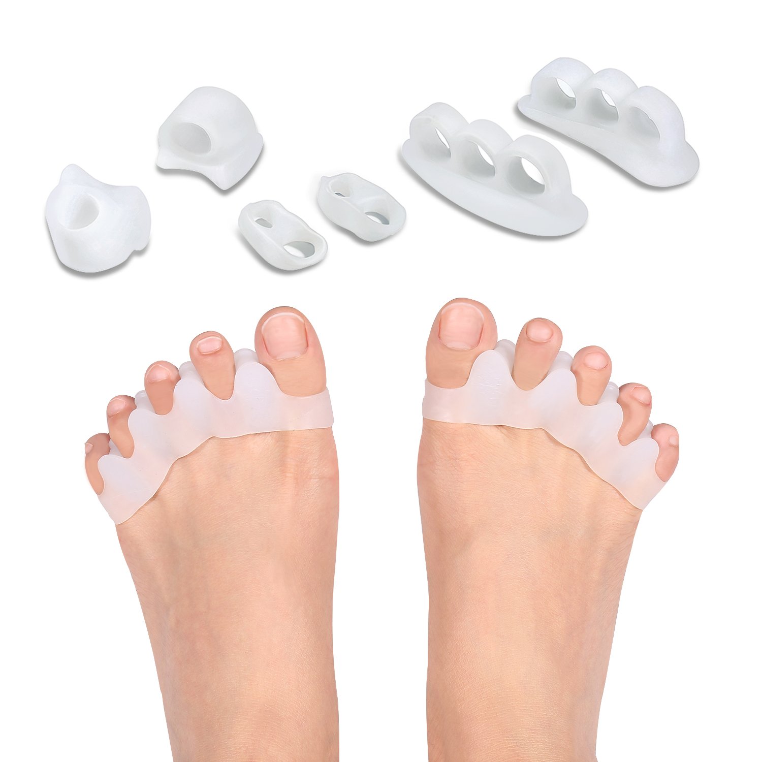 Amazon.com : Toe Separator Socks, Gel Toe Separators 1 Pair Gel Lined ...