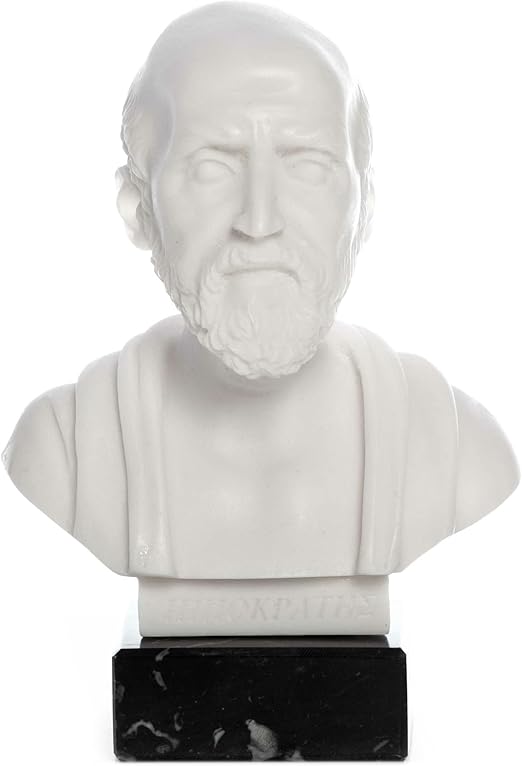 AMA Epictetus Hippocrates Bust Statue with a Greek Marble Base: Amazon ...