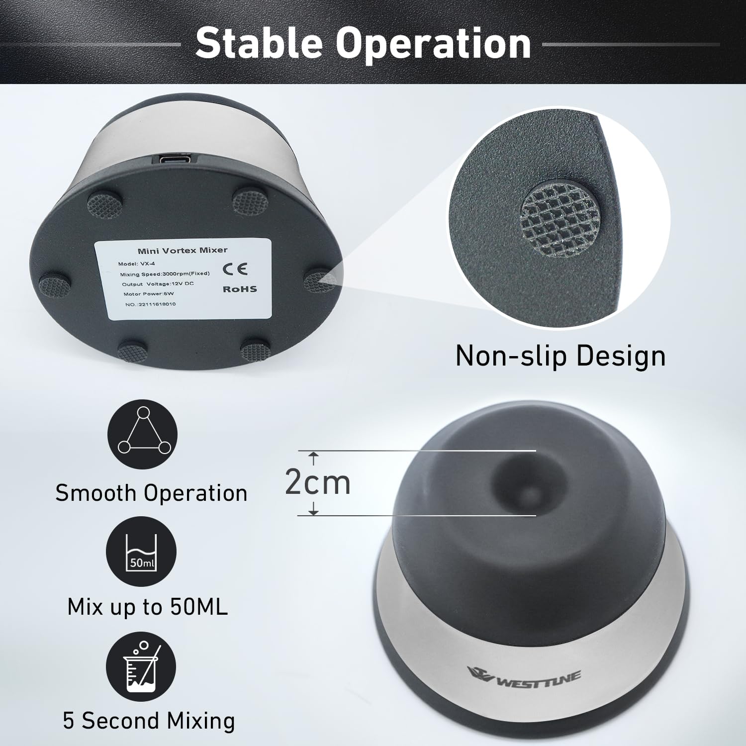 Mua WEST TUNE Vortex Mixer 4000rpm, Mini Vortex Mixer for Paints,Nail ...