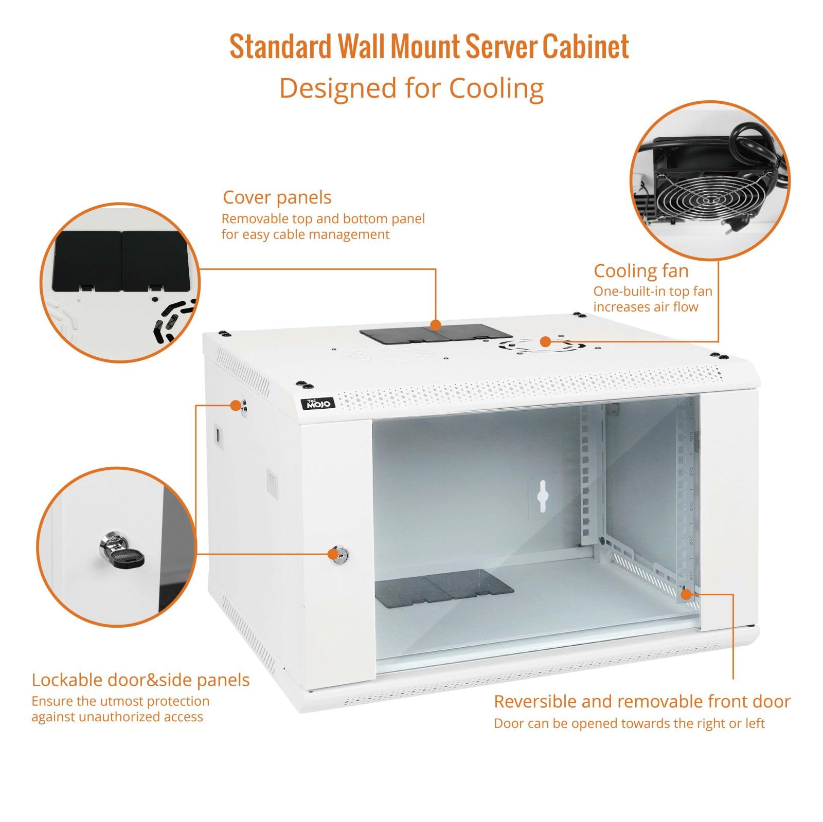 Mua 6U Wall Mount Rack Network Cabinet for 19" IT Equipment,with ...