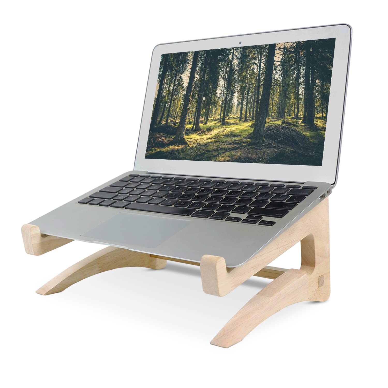 UI U & I Laptop Stand, Wooden Laptop Stand, Detachable Wooden Notebook ...