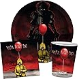 Amazon.com: Silver Buffalo IT Pennywise Georgie Float, Paper Plates ...
