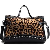 Ladies Leopard Animal Print Lightweight Airy Soft-touch Rectangle Everyday Scarf 90x180cm (Brown ...