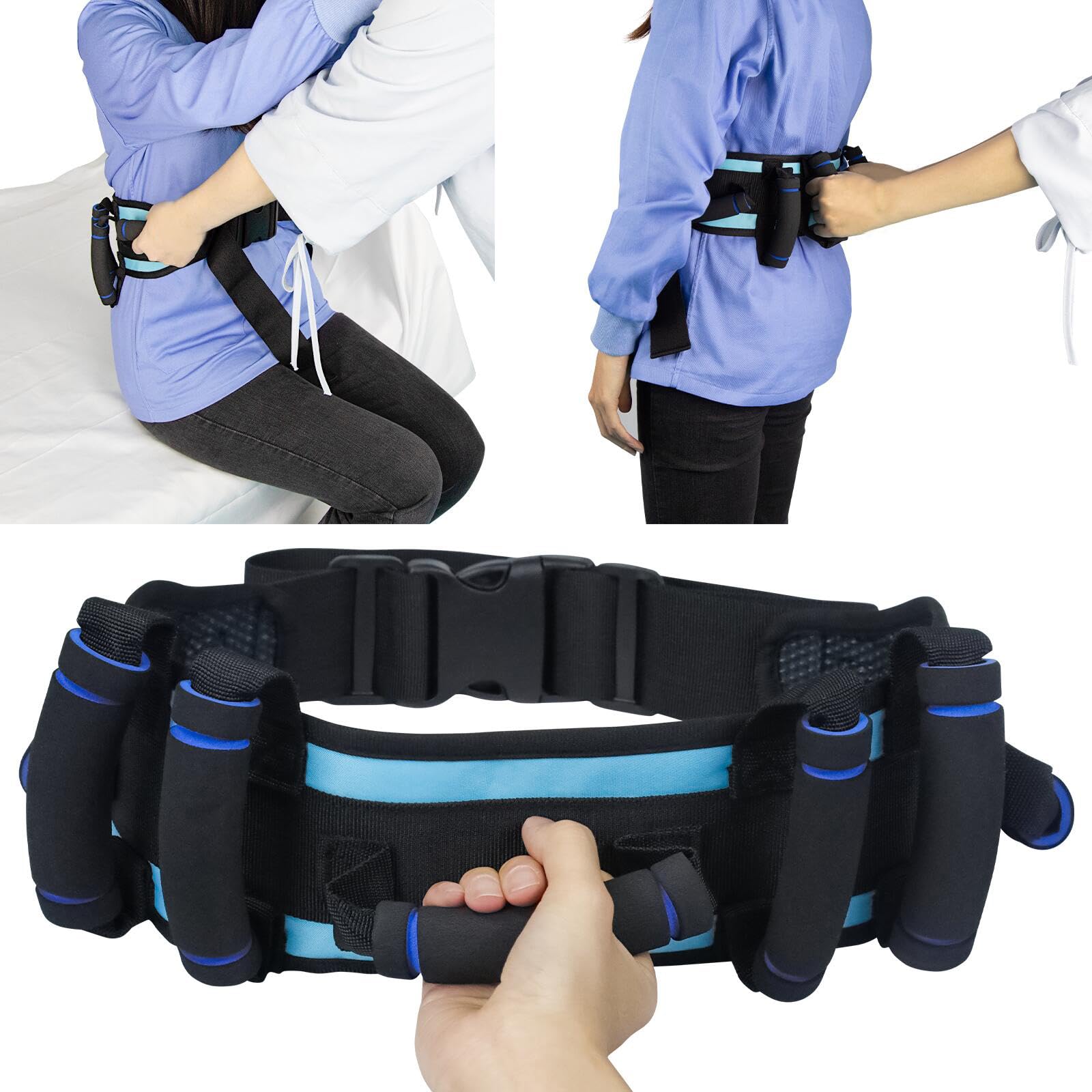 Gait Belts for Seniors, Gait Belt with Handles, Gate Belts Medical for ...