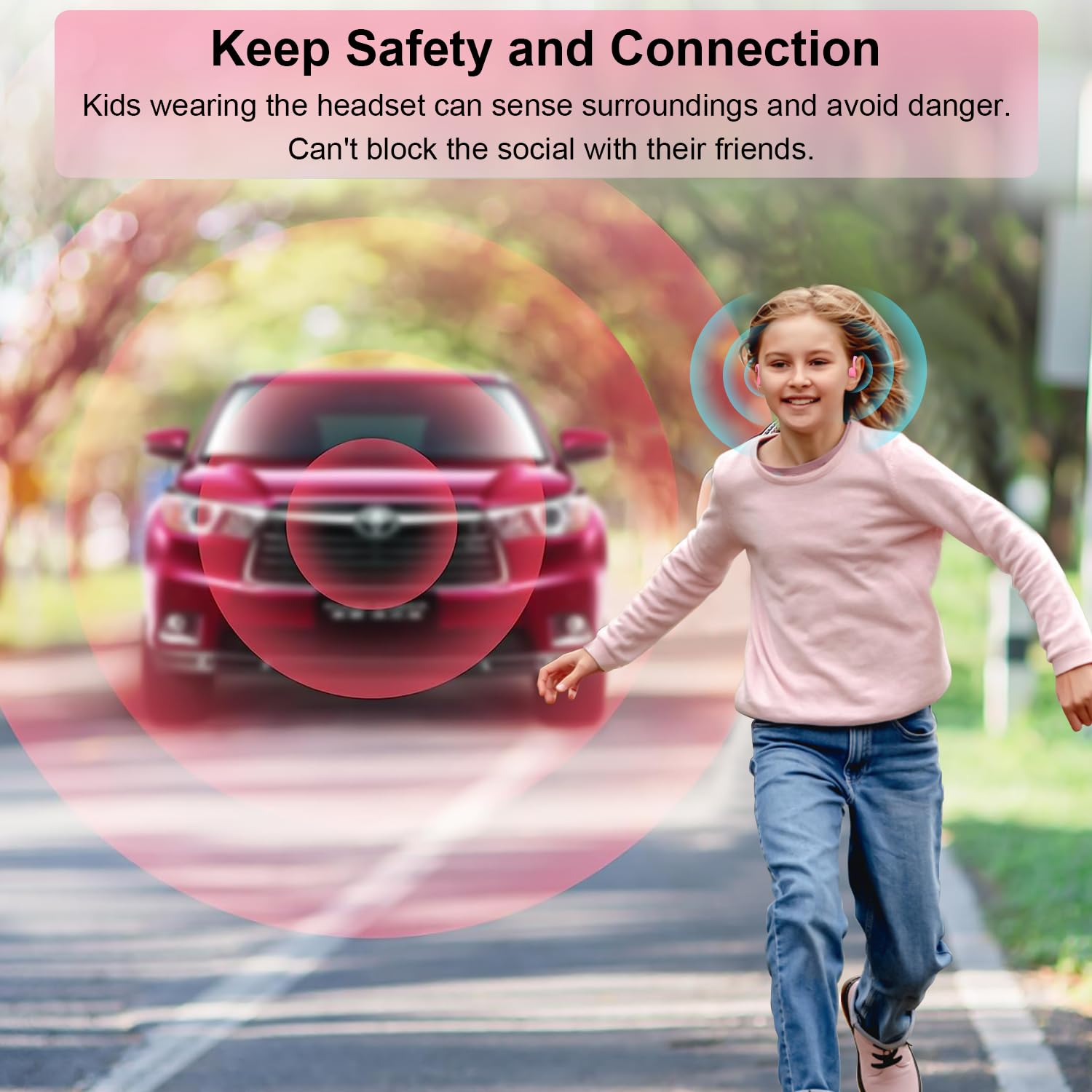 Mua FOLEY Kids Open-Ear Bone Conduction Headphones - 85dB Volume ...