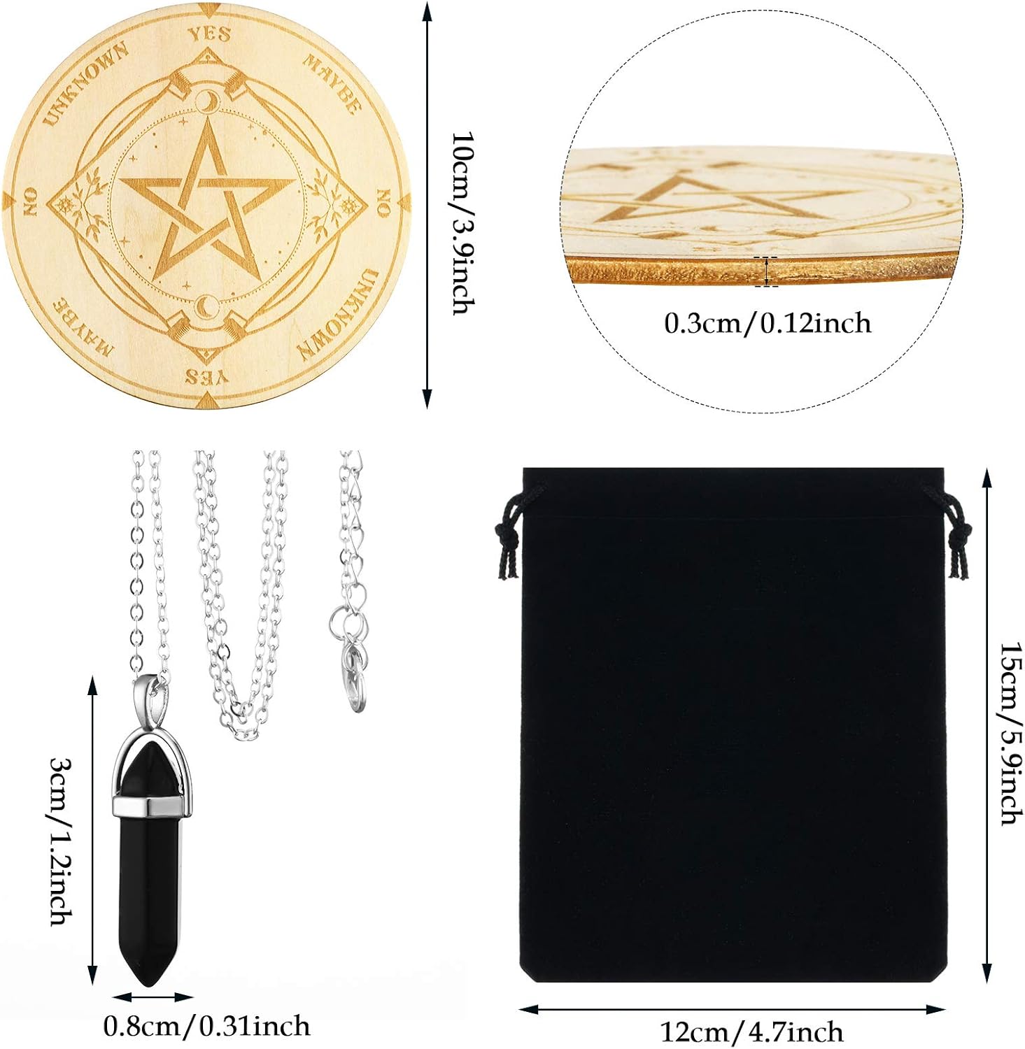 Star Pendulum Board Dowsing Divination Metaphysical Message Board ...