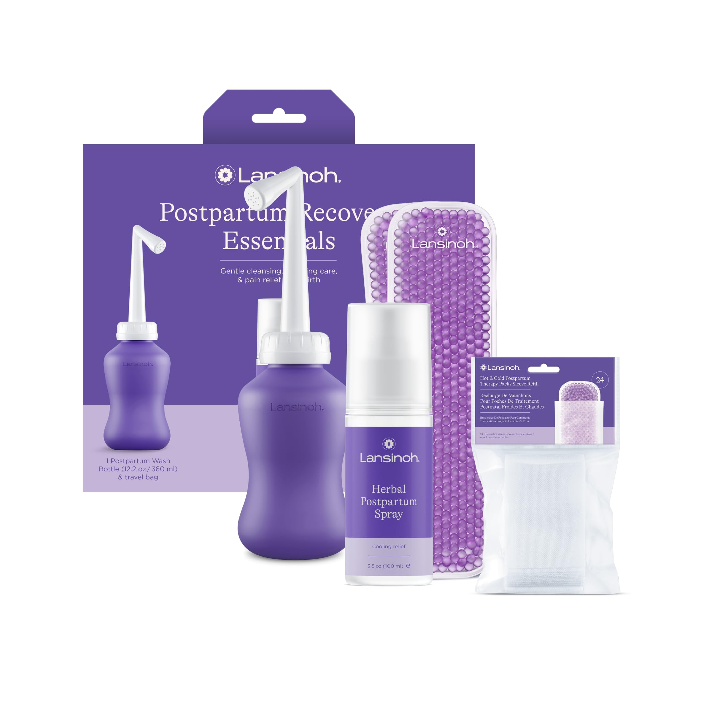 Mua Postpartum Kit, Includes Upside Down Peri Bottle, Herbal Perineal ...