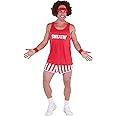 Amazon.com: Red Fitness Instructor Costume Set - Adult Standard Size ...