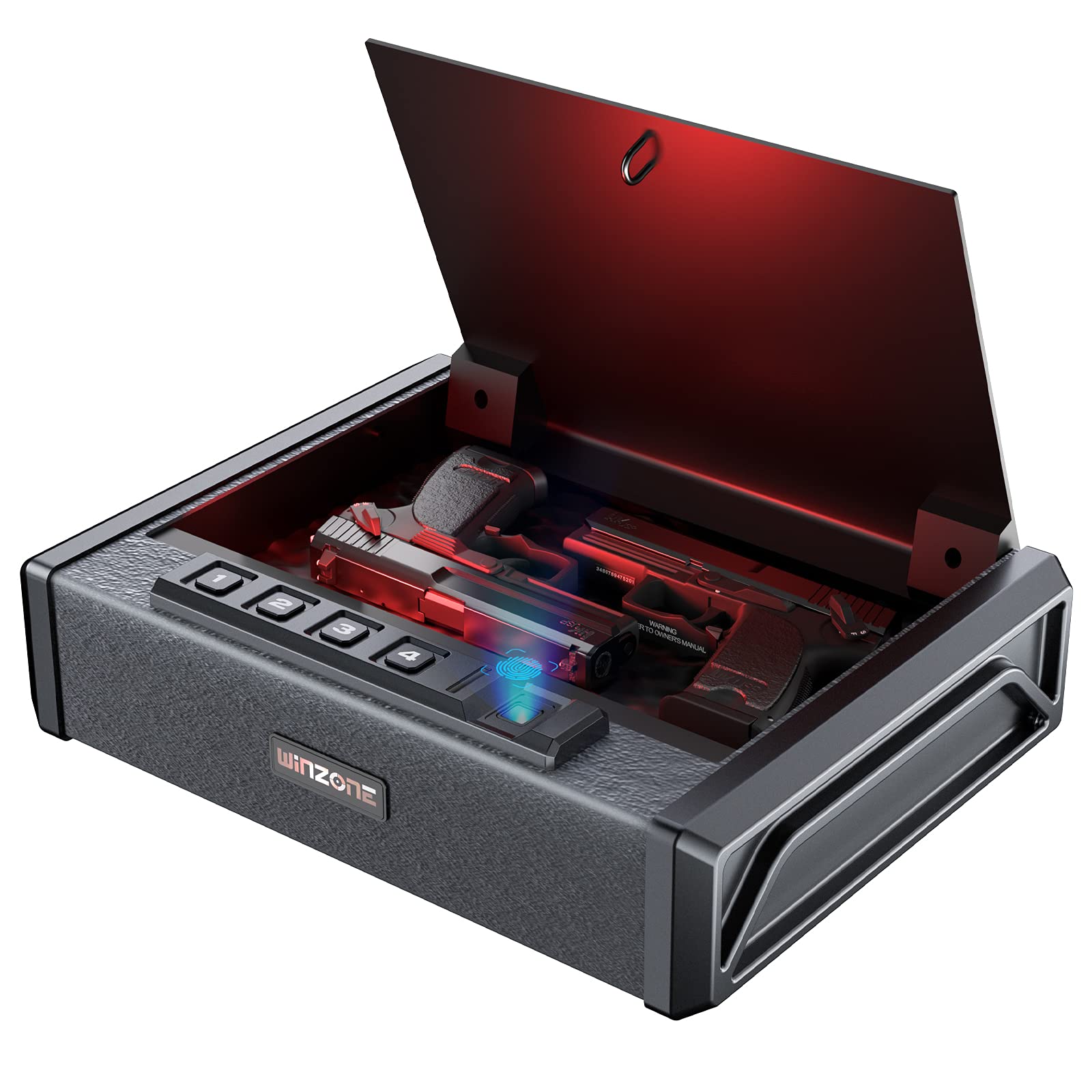 Buy KANSING Safe, Biometric Safe for Pistols, Quick Access Hand Safe ...
