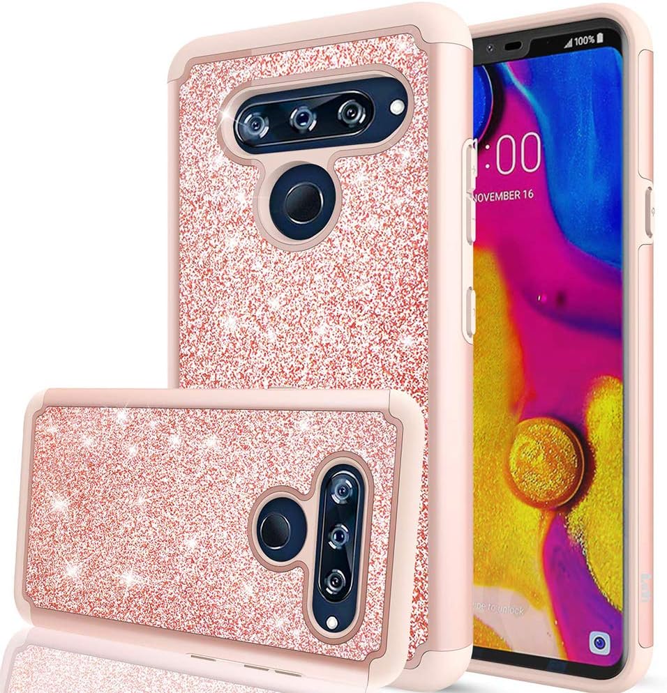 Amazon.com: LG G8 ThinQ Case, LG G8 Glitter Case for Girls Women ...