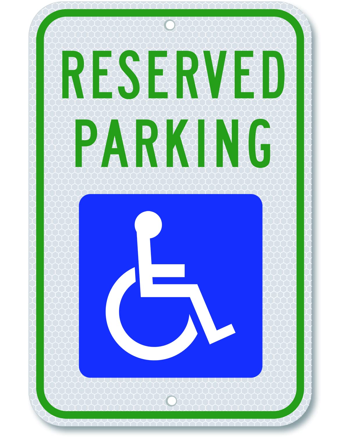 Mua Handicap Parking Sign - 18 x 12 Inch Aluminum With ADA ...