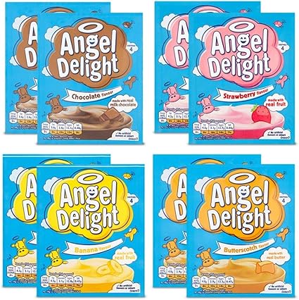 Angel Delight - 8 x 59g of 4 Angel Delight Flavours - 2X Strawberry ...