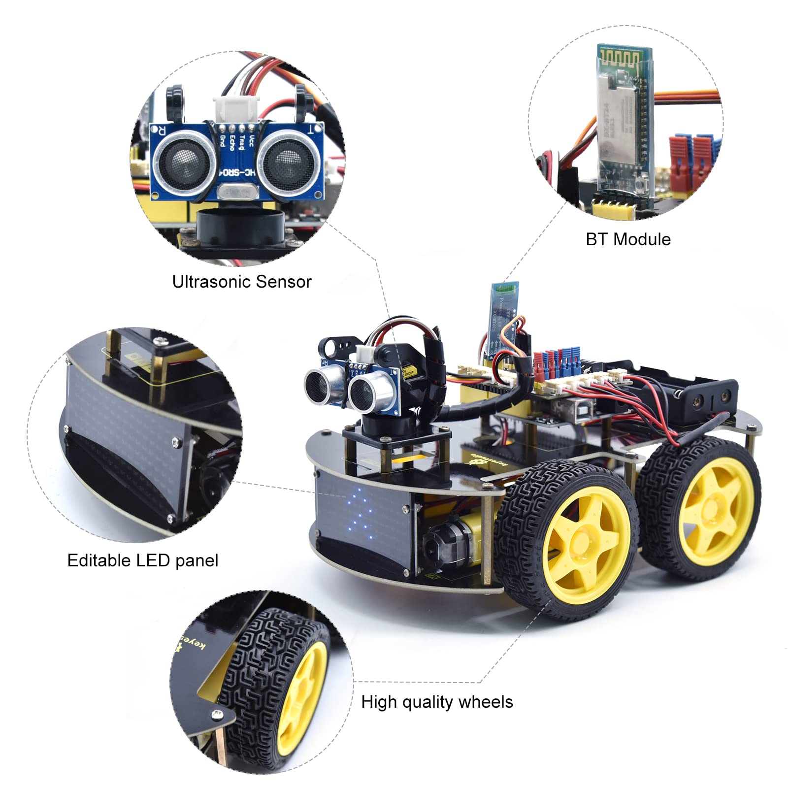 Mua Smart Car Robot,4WD Programmable DIY Starter Kit for Arduino for Uno R3,Electronics ...