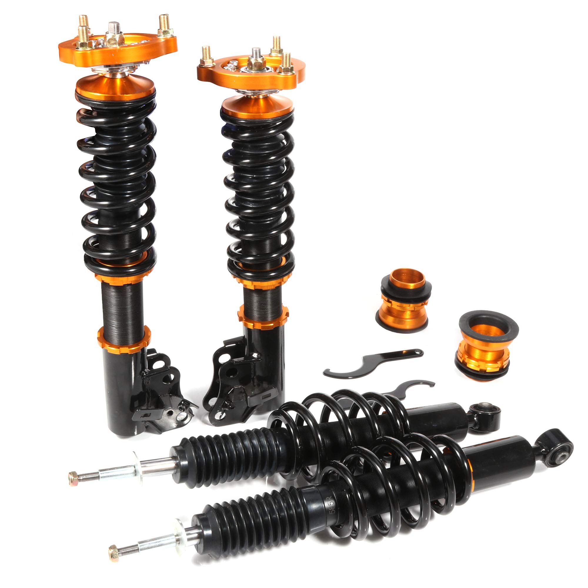 Coilover Struts Spring Shocks Assembly Adjustable Strut Shock ...
